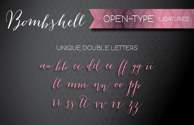 Bombshell Pro Font Free Download - Font Pearl