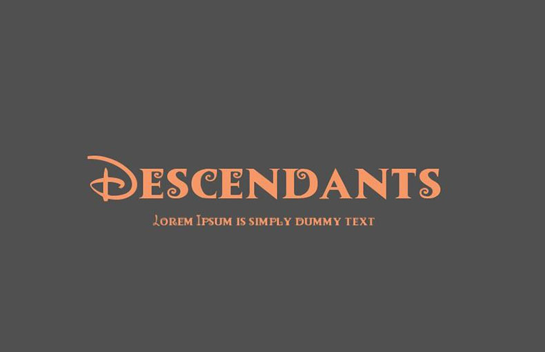 Descendants Font Free Download - Font Pearl