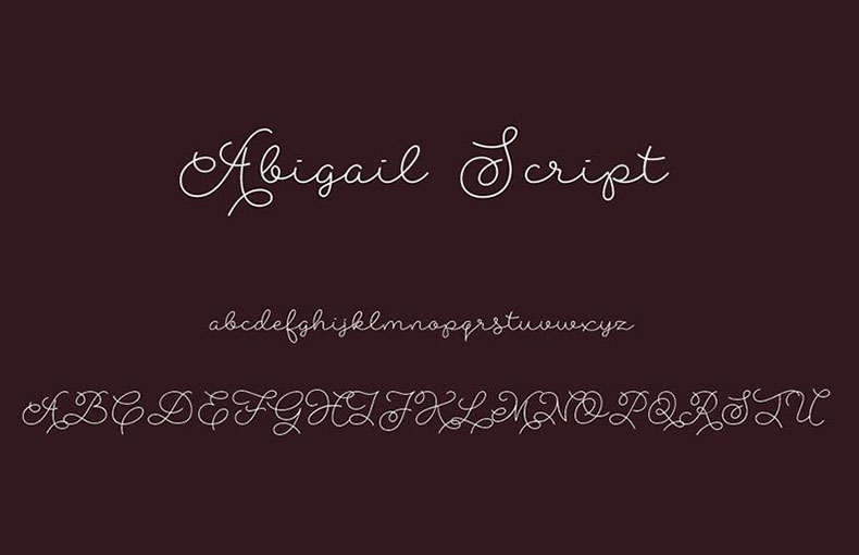 Abigail Script Font Free Download - Font Pearl