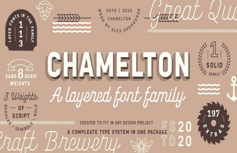 Chamelton Font Free Download - Font Pearl