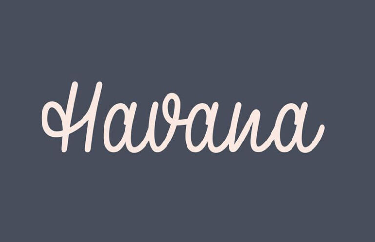 Havana Script Font Free Download - Font Pearl