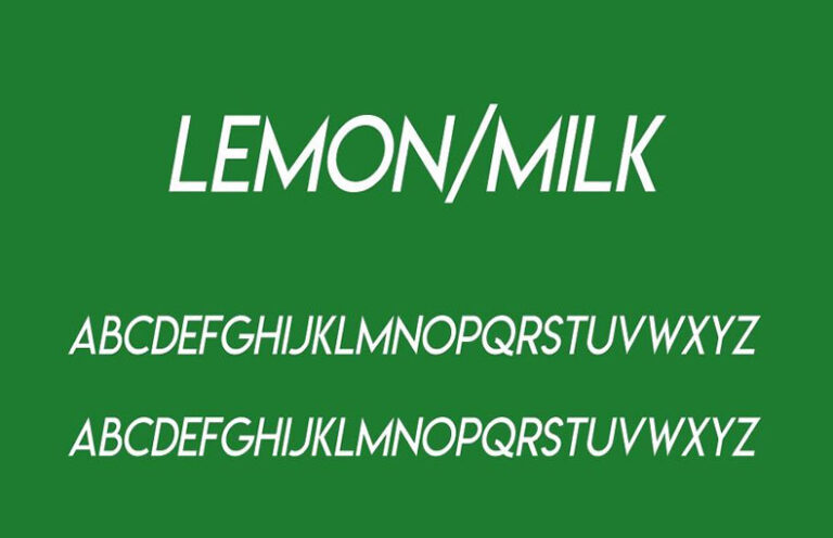 Lemon Milk Font Free Download - Font Pearl