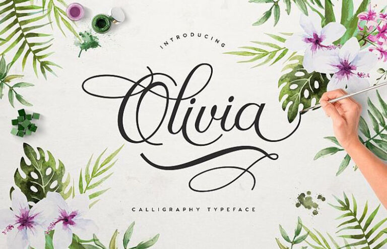 Olivia Script Font Free Download - Font Pearl