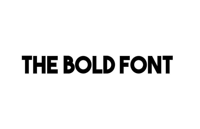 The Bold Font Free Download - Font Pearl