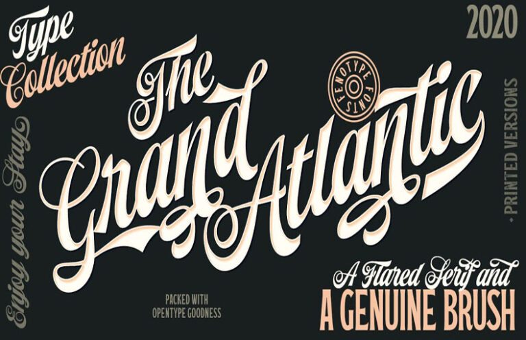 Grand Atlantic Font Free Download - Font Pearl