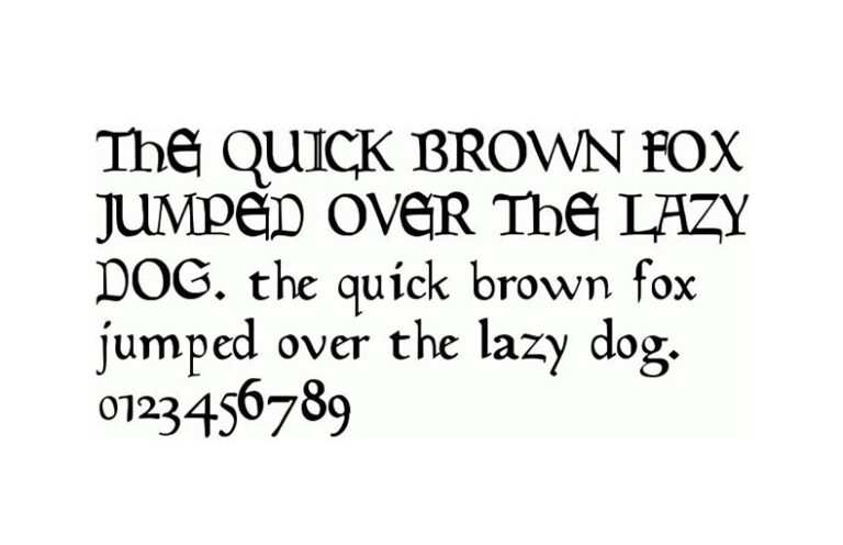 Goudy Mediaeval Font Free Download - [By Dieter Steffmann] - Font Pearl