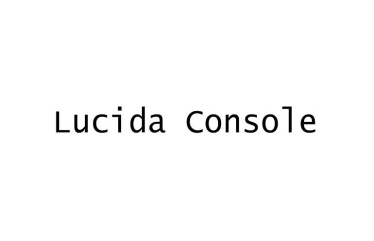 Lucida Console Font Free Download - Font Pearl