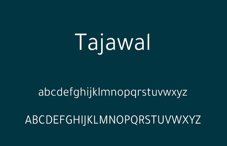 Tajawal Font Free Download - Font Pearl