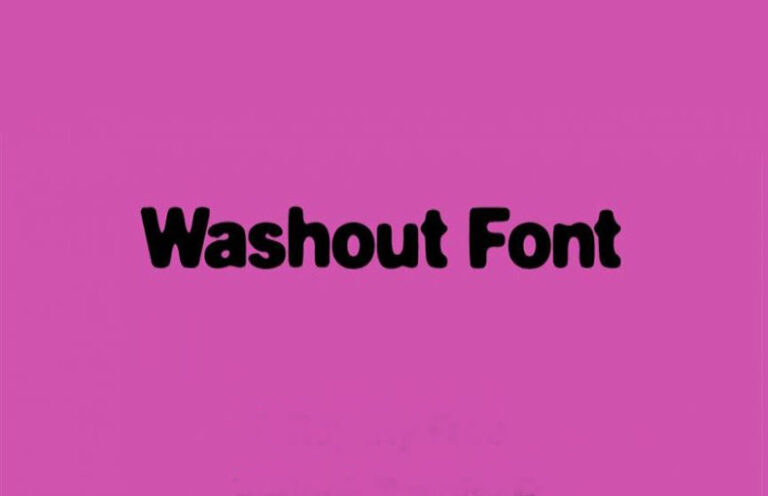 Washout Font Free Download - Font Pearl
