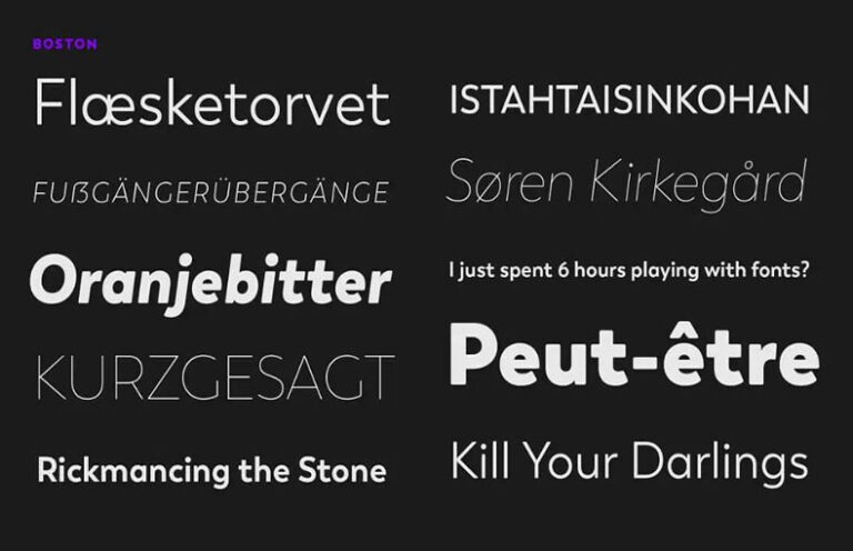 Boston Font Free Download - [By Latinotype] - Font Pearl