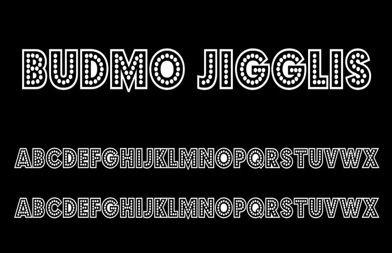 Budmo Jiggler Font Free Download - [By Typodermic Fonts] - Font Pearl
