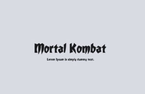 Mortal Kombat Font Free Download - Font Pearl