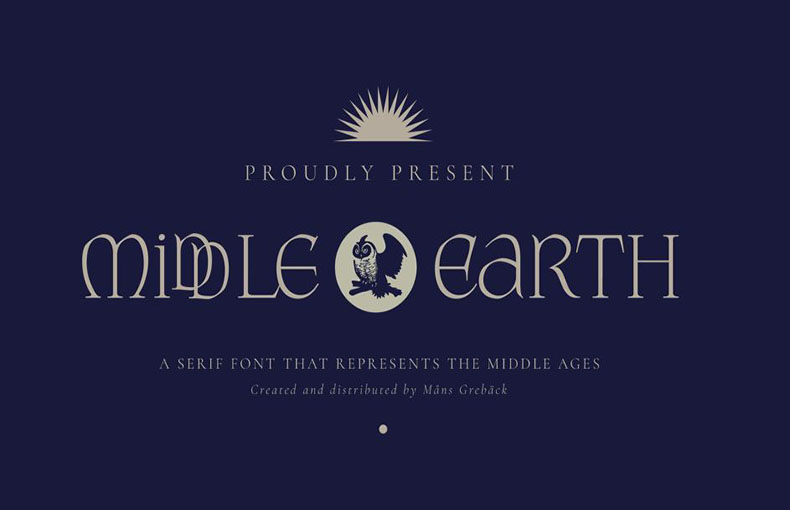Middle Earth Font Free Download - [By Mans Greback] - Font Pearl